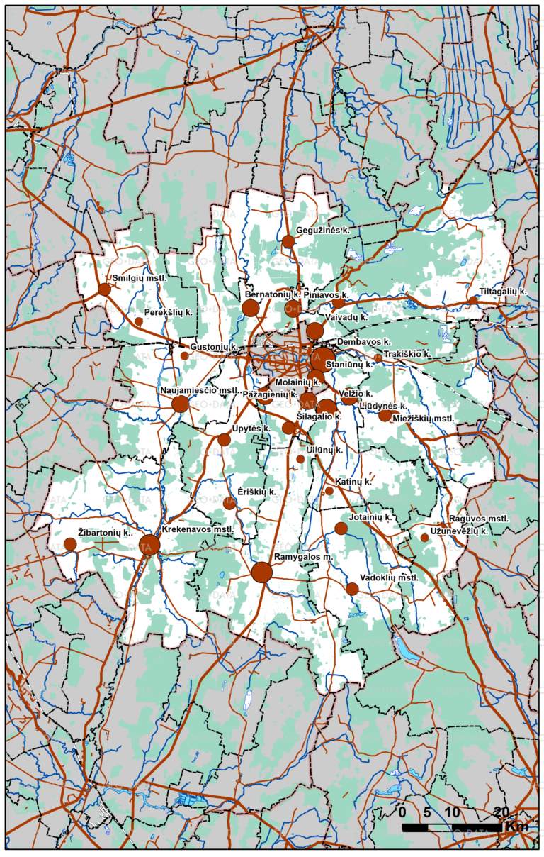 Panevėžio rajono savivaldybė (žemėlapis) | GeoData Panevėžio rajono savivaldybė (žemėlapis) | GeoData